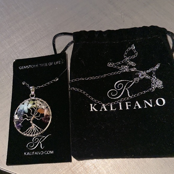 Kalifano | Jewelry | Nwt Kalifano Tree Of Life Gemstone Necklace | Poshmark